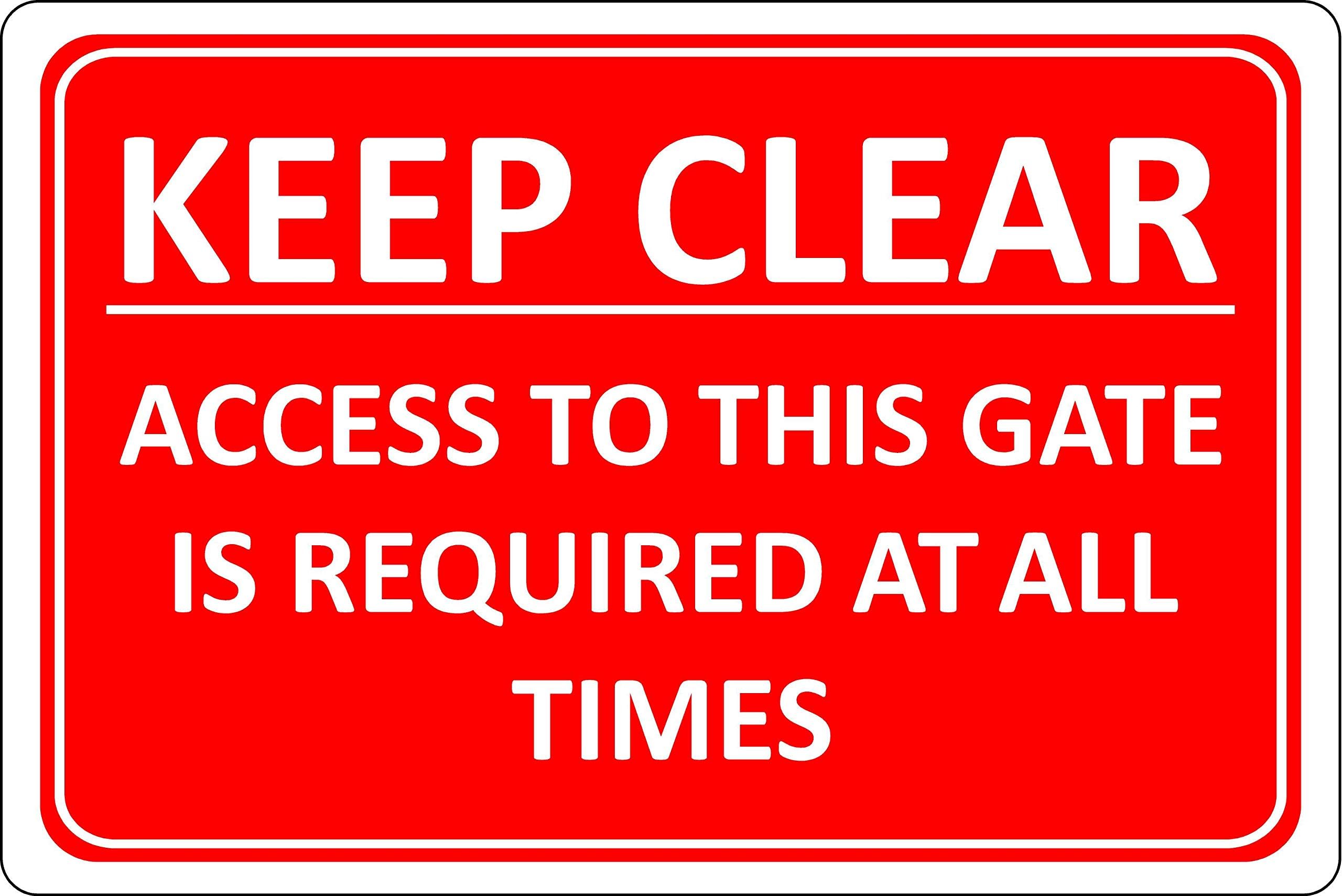 Please DO NOT OBSTRUCT The GATE Sign 24 Hour Access Required - 1.2mm ...
