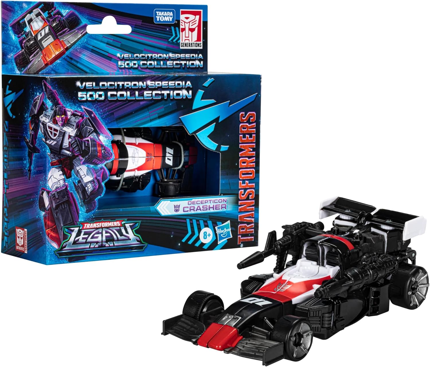 Transformers Legacy Velocitron Speedia 500 Colección Deluxe Decepticon ...