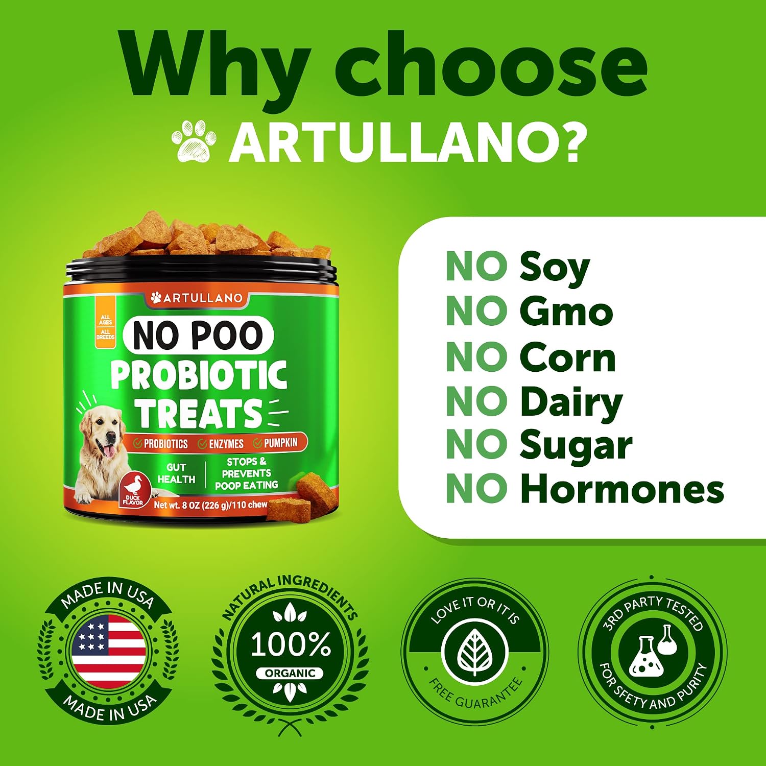 No Poo Treats – Disuasorio de la coprofagia para perros – Evita que el ...