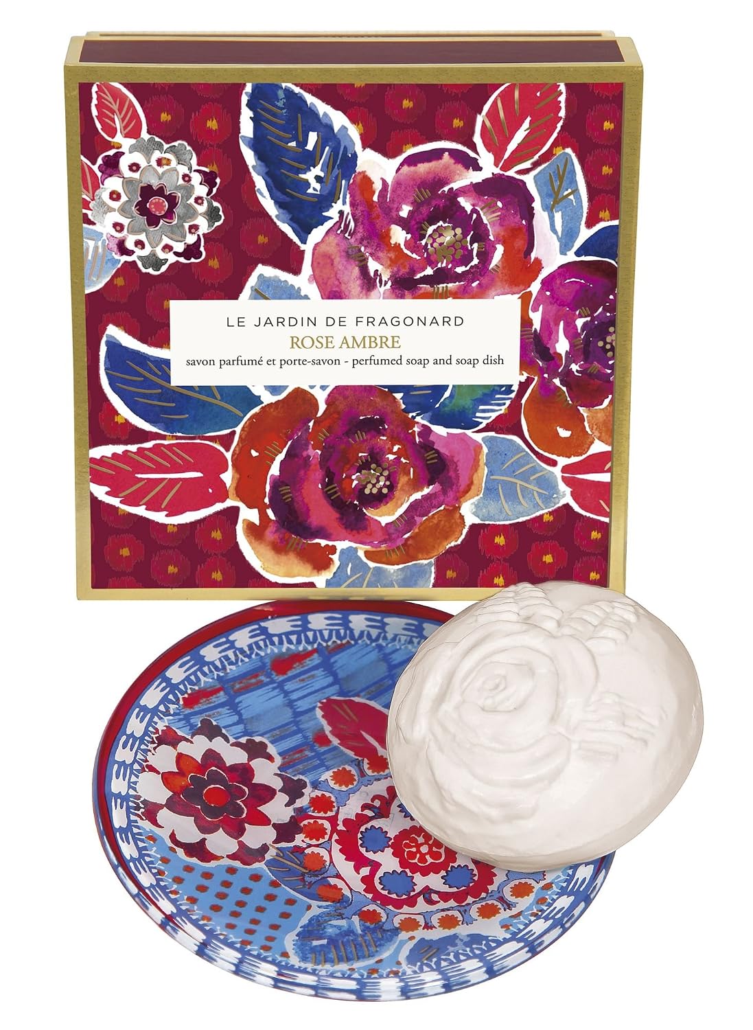 FRAGONARD - Jardin de Fragonard ROSE AMBRE Perfumed Soap & Dish Set by ...