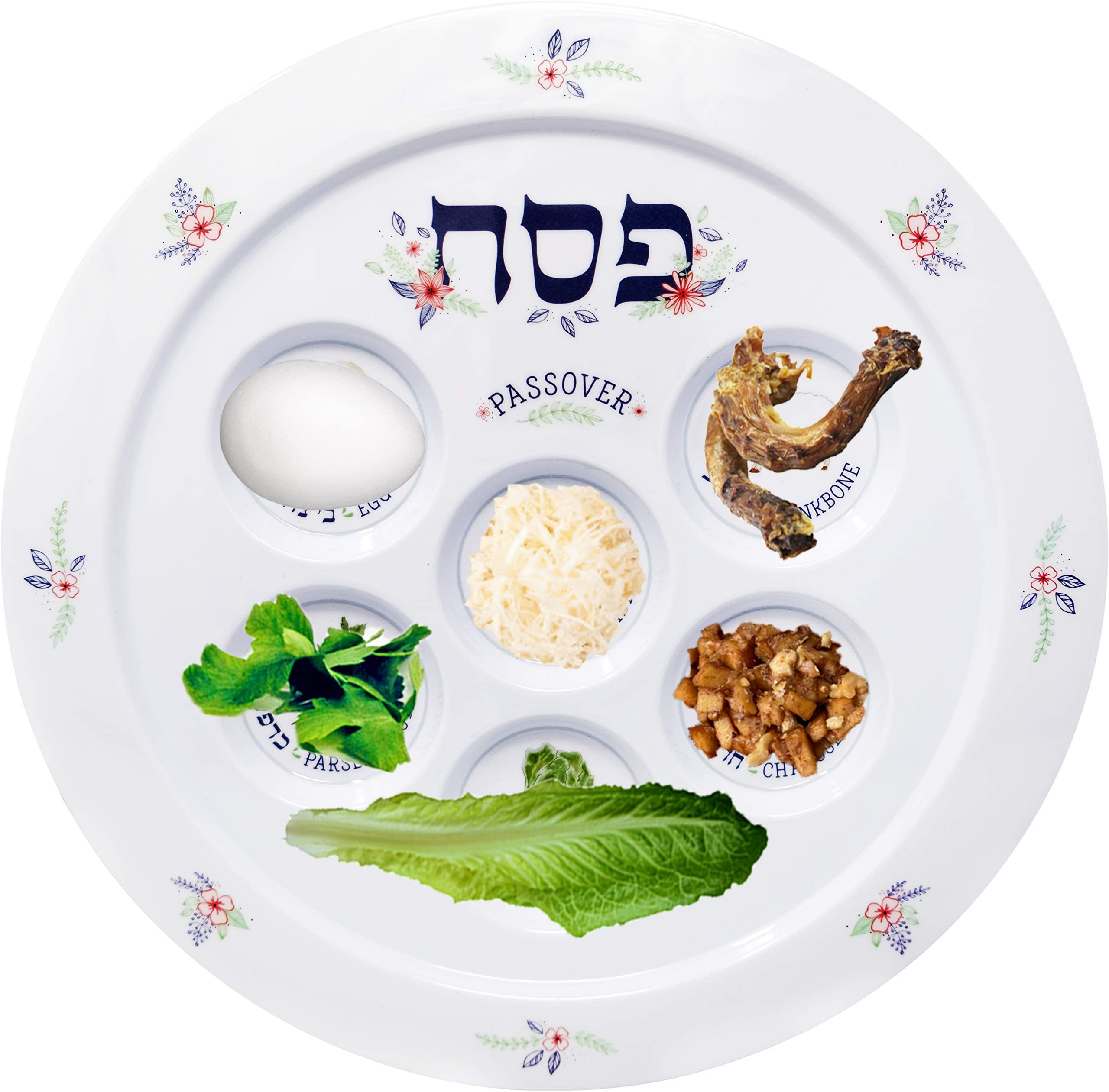 Snapklik.com : The Dreidel Company Passover Seder Plate Melamine Seder ...