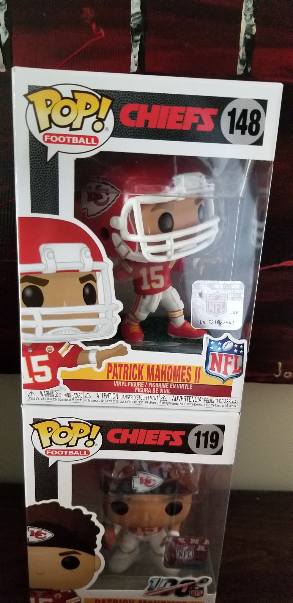 Funko Pop! NFL Kansas City Chiefs Patrick Mahomes Vinyl Figure : Amazon ...