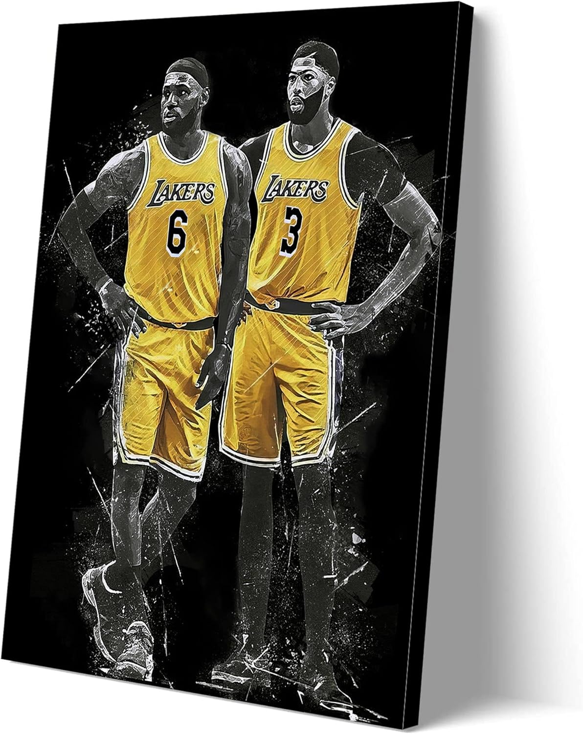 Amazon.com: Lebron James Canvas Wall Art Basketball Posters Living Room ...