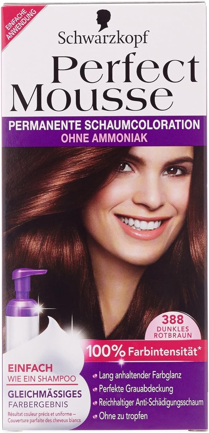 Schwarzkopf Perfect Mousse Lot de 1 tubes de mousse permanente 388 ...