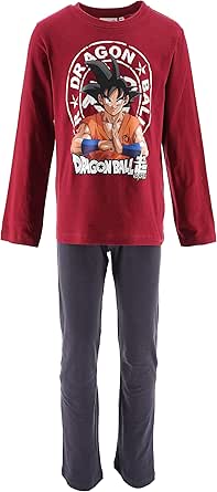 Dragon Ball Z, Pyjama Long Garçon (Rouge,10 Ans) : Amazon.fr: Mode