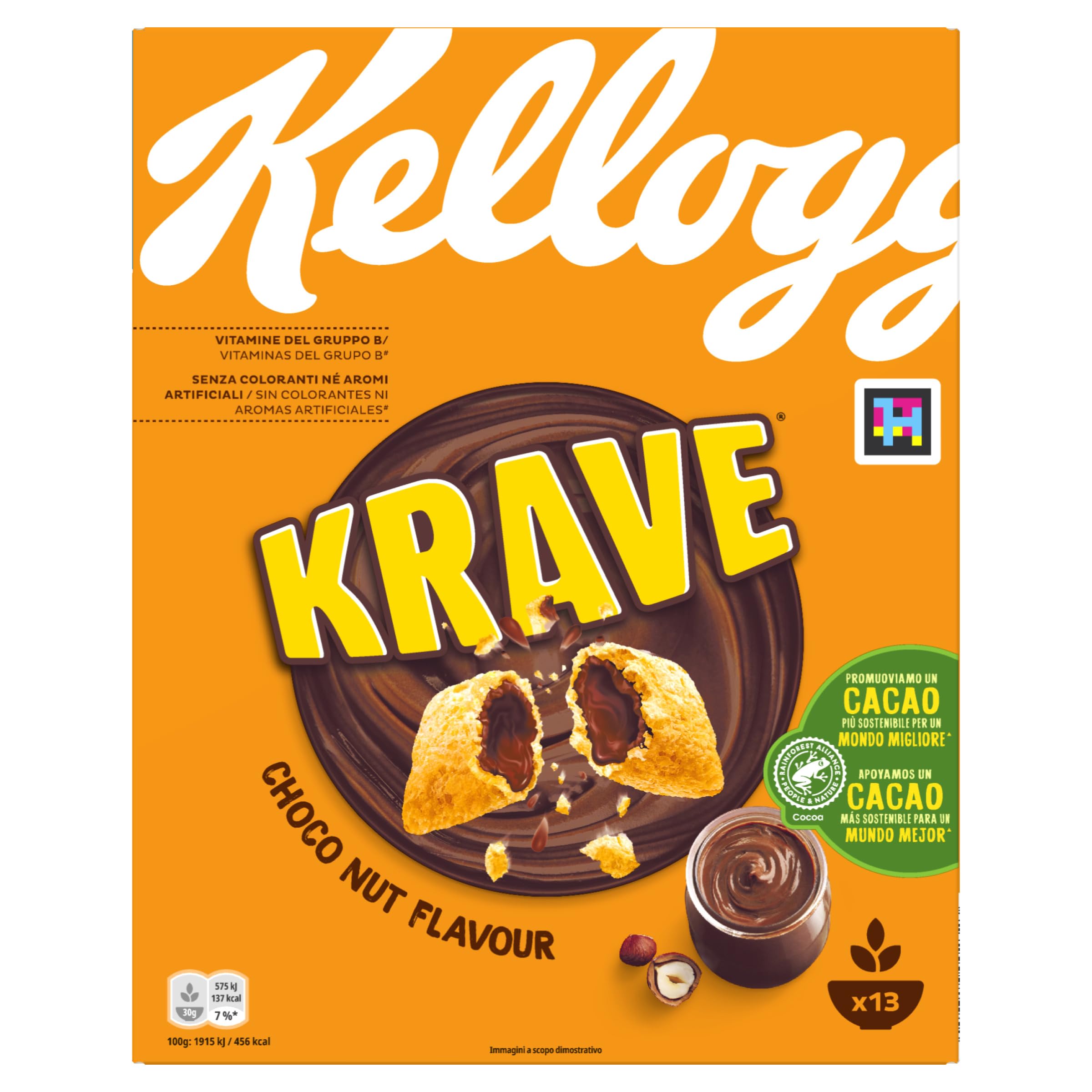 Kellogg's Krave Choco Nut, 410g : Amazon.it: Alimentari e cura della casa