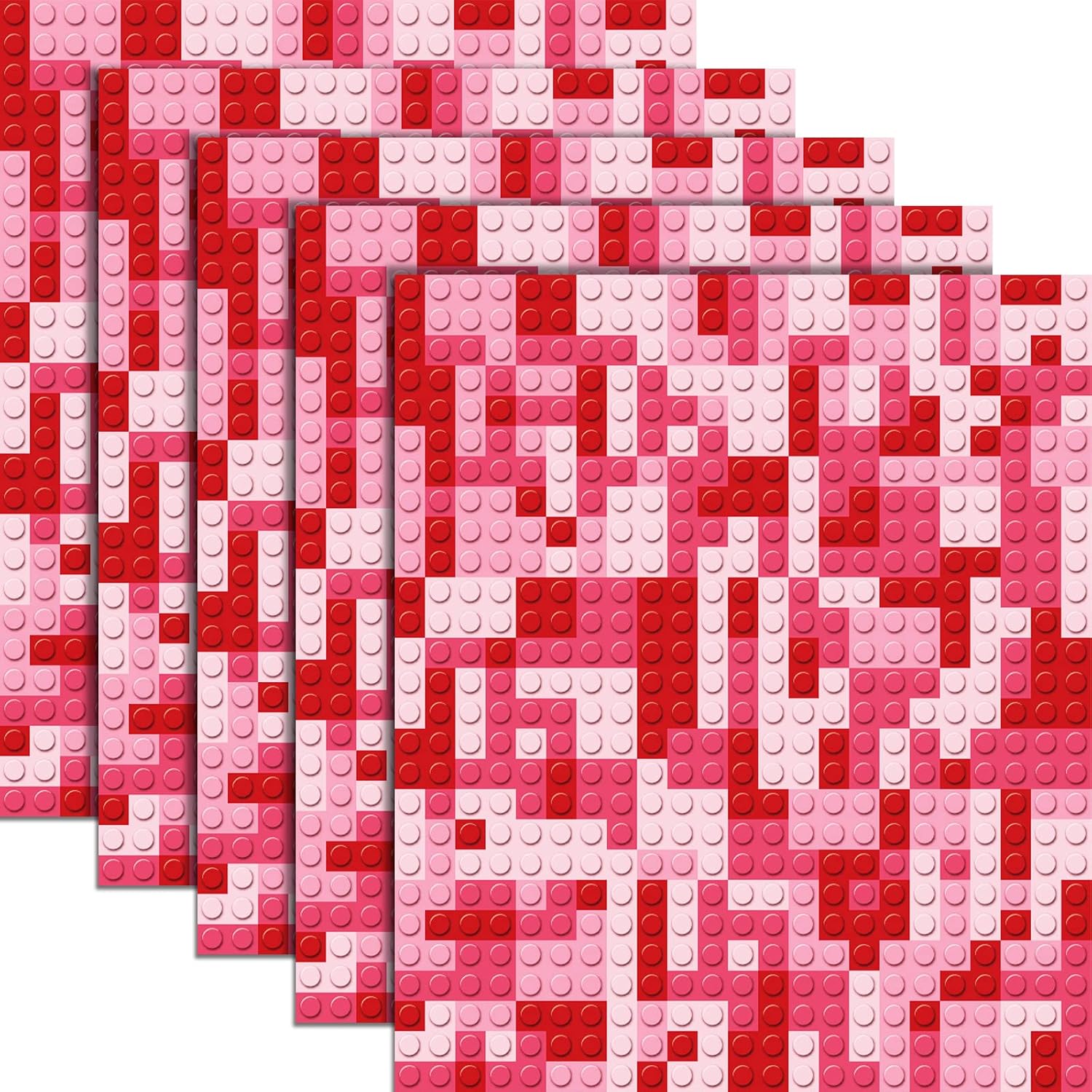 Amazon.com: Building Block HTV Kid Pattern Designs Heat Transfer Vinyl ...