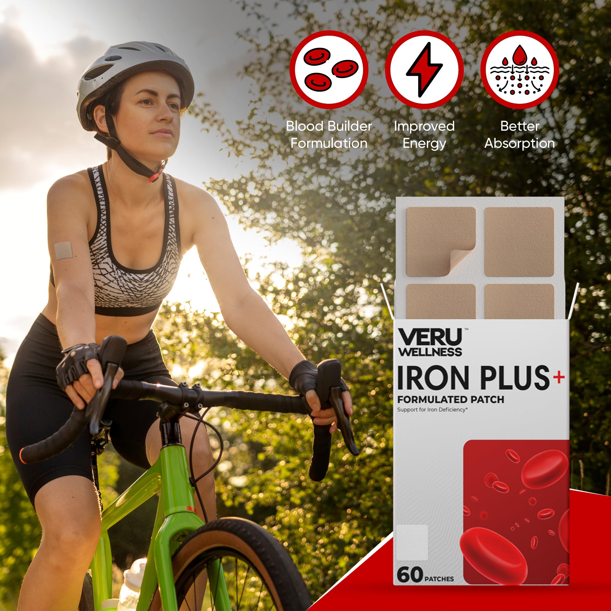 Snapklik.com : Veru Wellness Iron Plus Daily Patch - Iron Deficiency ...