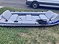 Intex Excursion 5 Person Inflatable Boat Set with 2 Aluminum Oars and ...