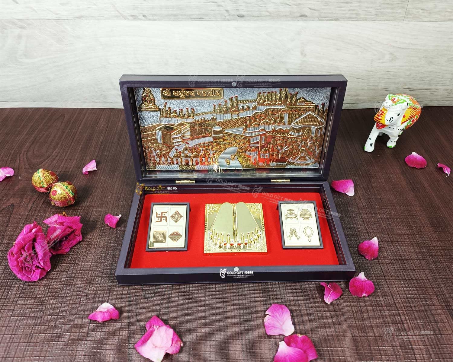 GoldGiftIdeas 24 Carat Gold Plated Jain Mahatirth Darshan Photo Frame ...