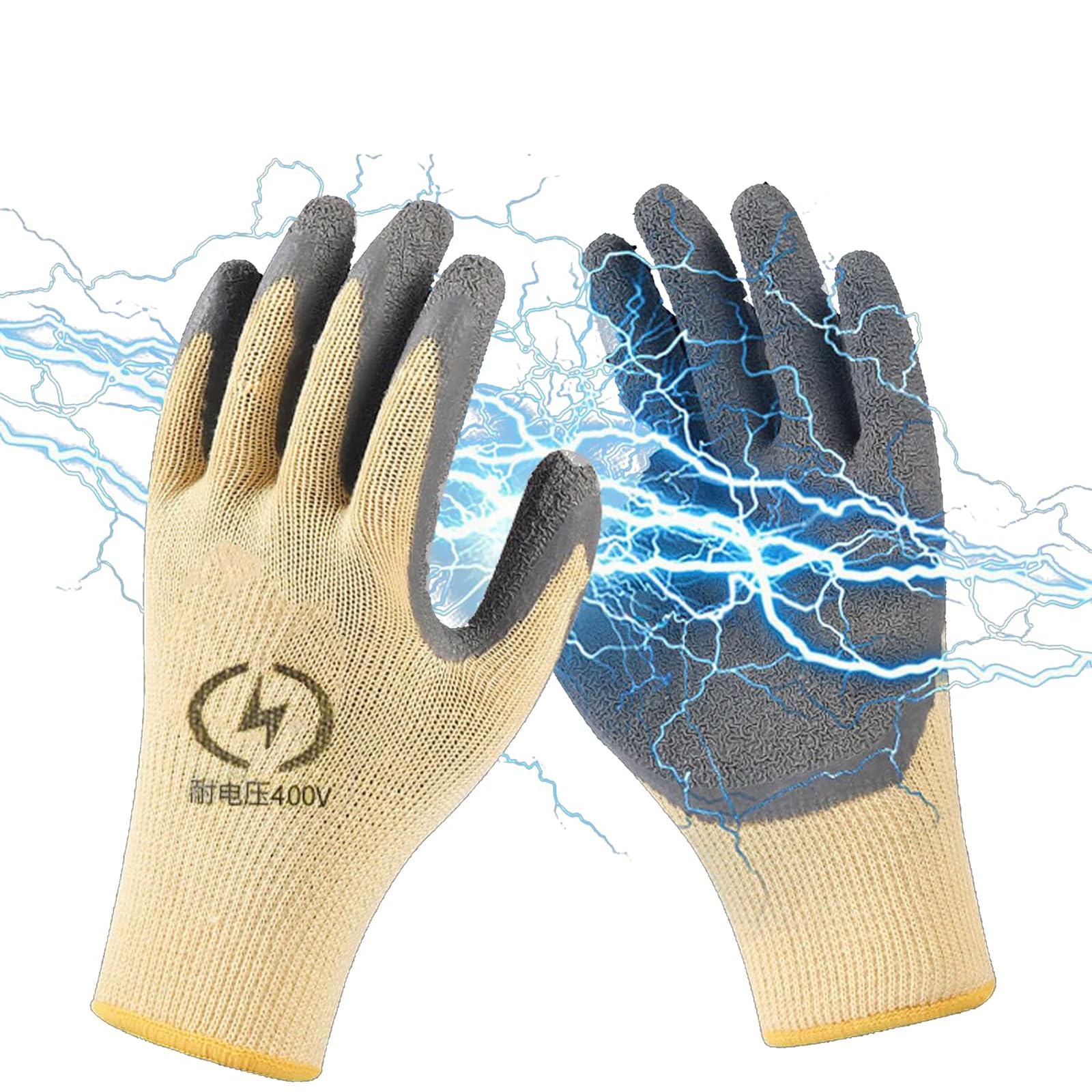 Electrician Gloves Insulation Safety Gloves Rubber Flame Retardant 400v ...