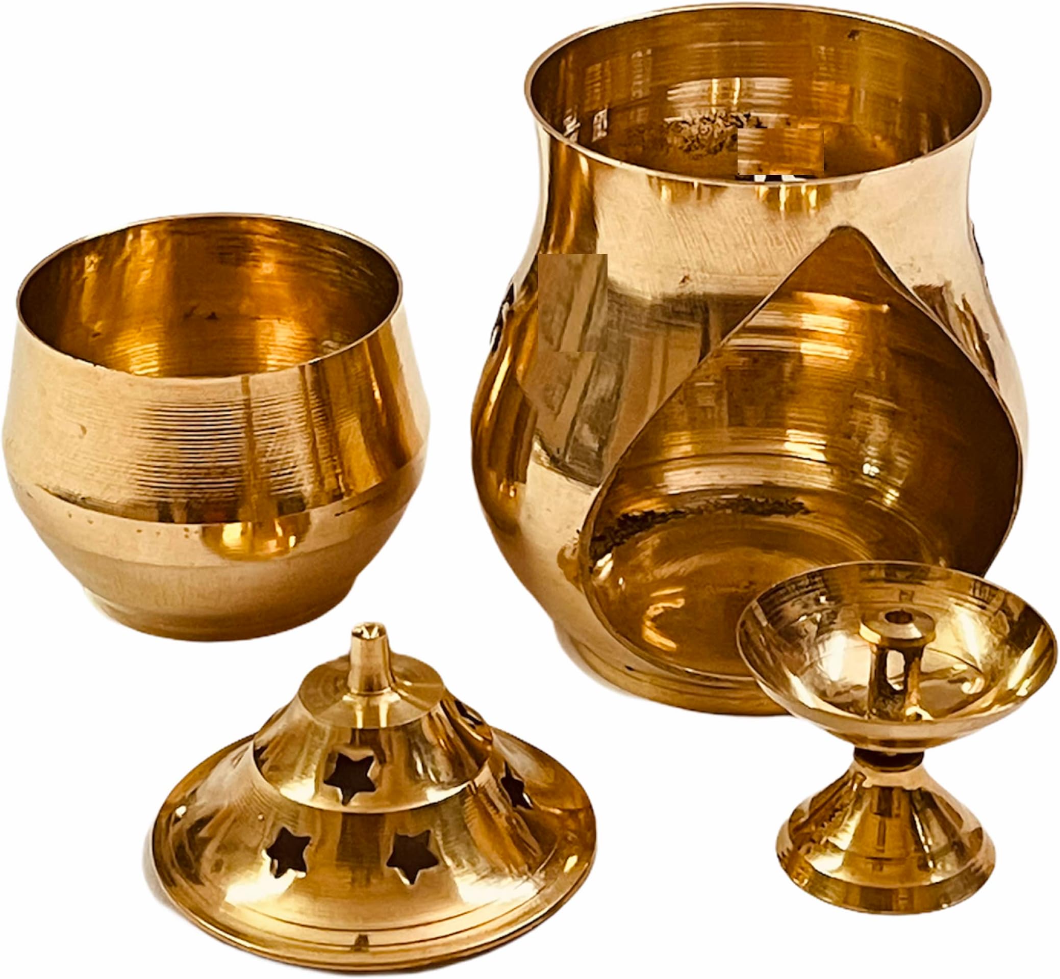 Buy Pujanpujari Puja N Pujari Camphor Diya Lamp Aroma Incense Burner ...