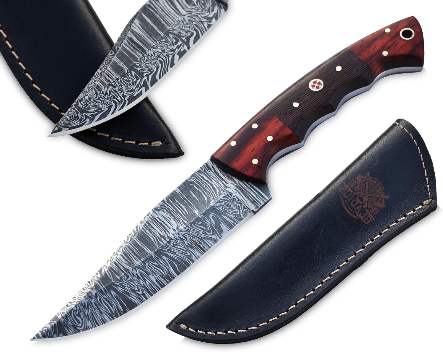 Amazon.com : GLADIUS CRAFTS" 9 Inch Handmade Damascus Skinner Knife ...