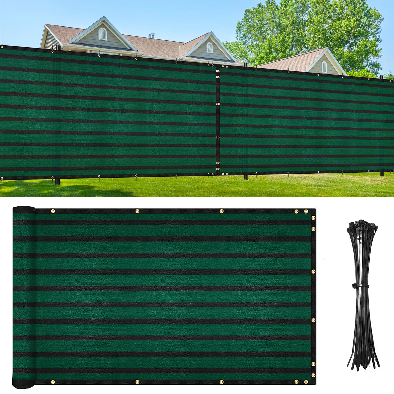 Snapklik.com : UIRWAY Privacy Screen Fence 4ft X 50ft Sand Covering ...