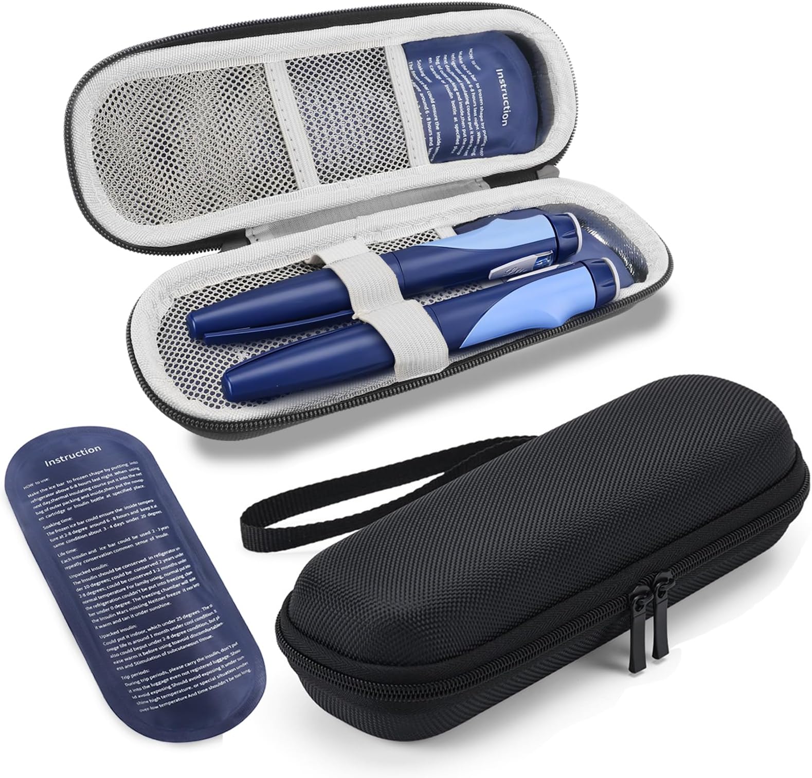 Amazon.com: BLK8IGHT Insulin Pen Cooler Travel Case with 2 Reusable TSA ...