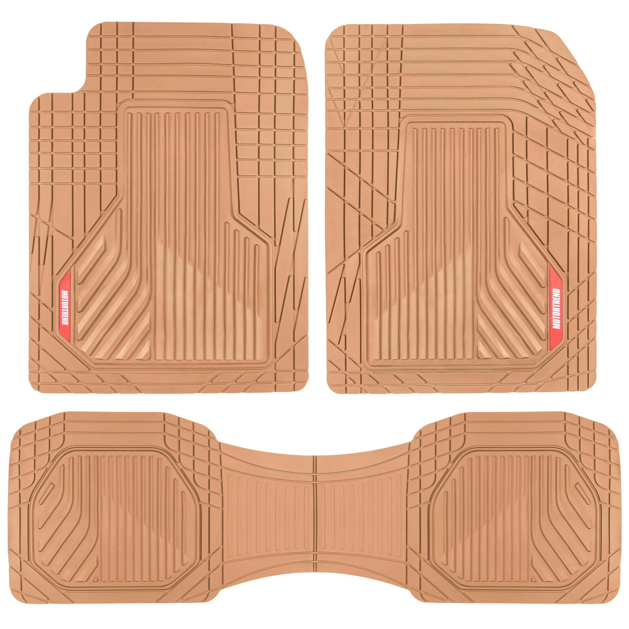 Amazon.com: Motor Trend AdventureMax Car Floor Mats Full Set - Durable ...