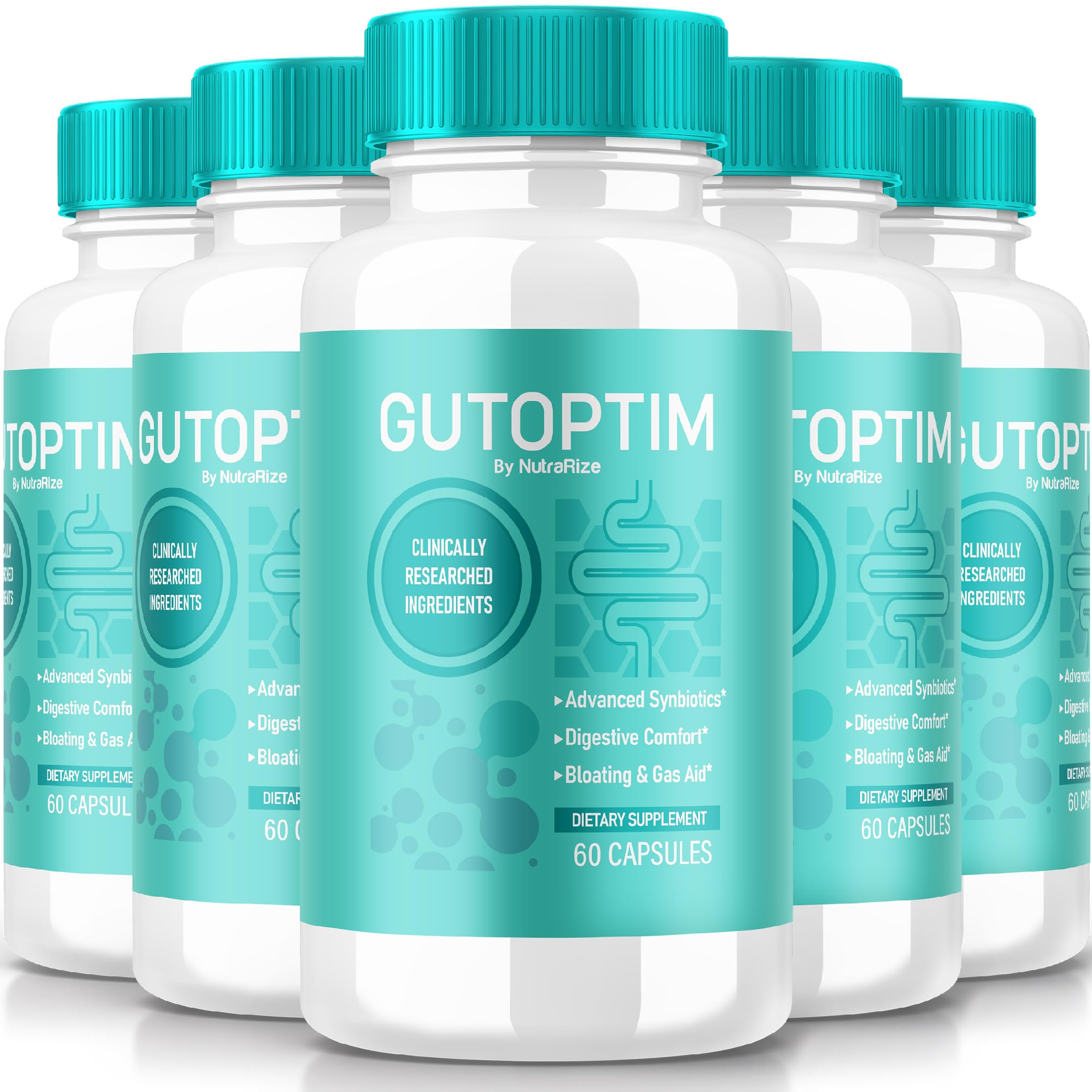 Amazon.com: (5 Pack) GutOptim Vitamin, Advanced Formula Capsules for ...