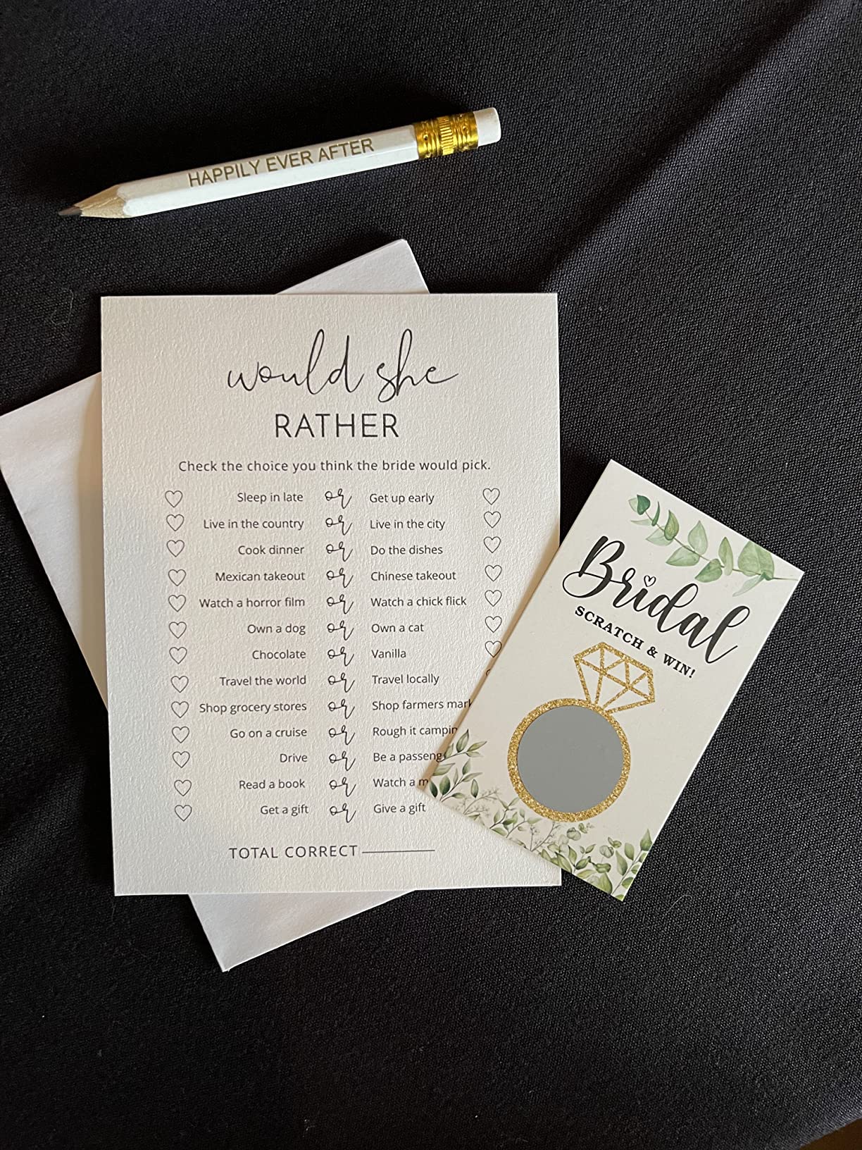 Amazon.com: Bridal Shower Scratch Off Games, Bridal Shower Decorations ...