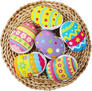 Amazon.com: Abbylike 12 Pcs Easter Egg Coin Purses Colorful Cartoon ...