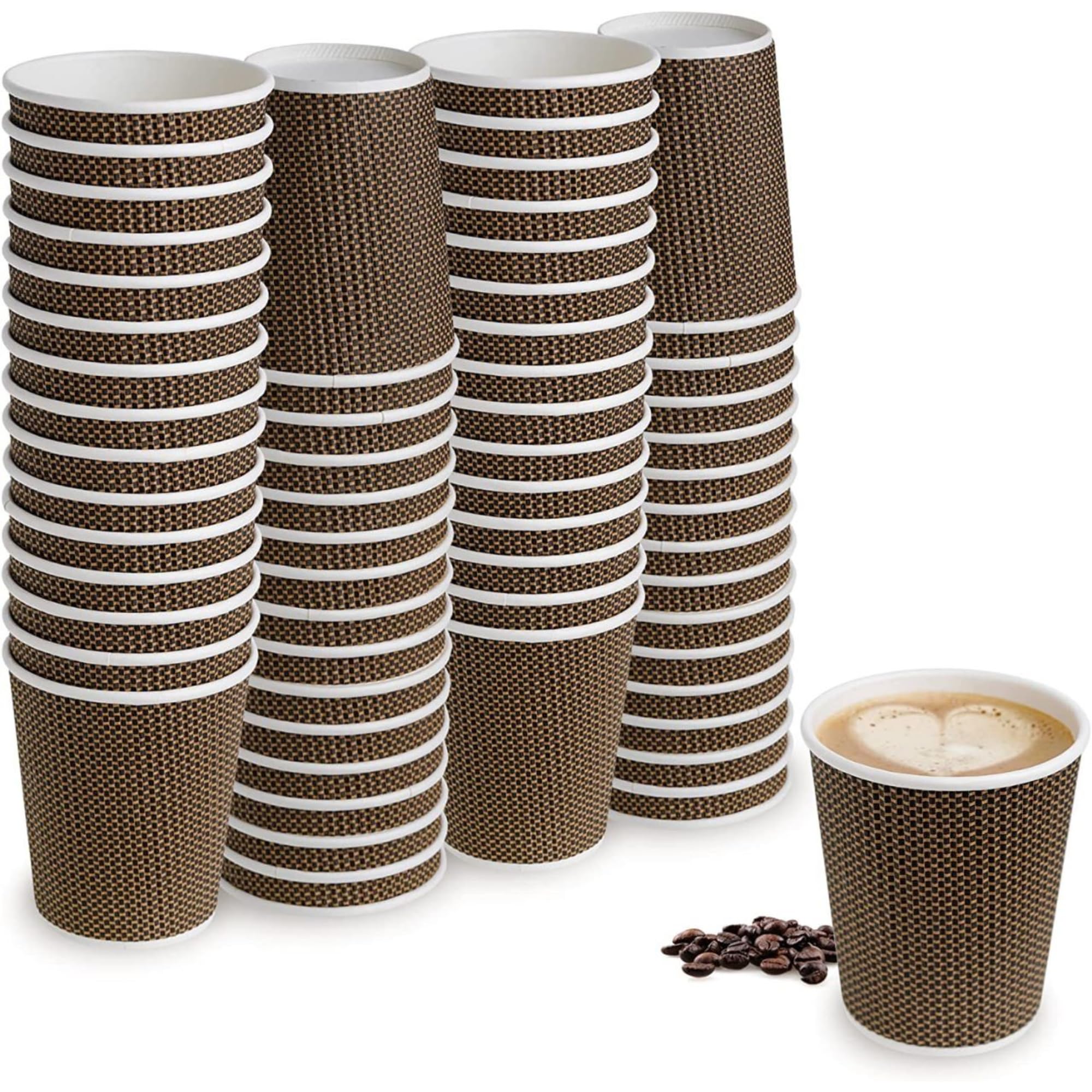 My Home & Lighting Store Ripple Hot Cups Without Lids for Coffee and ...