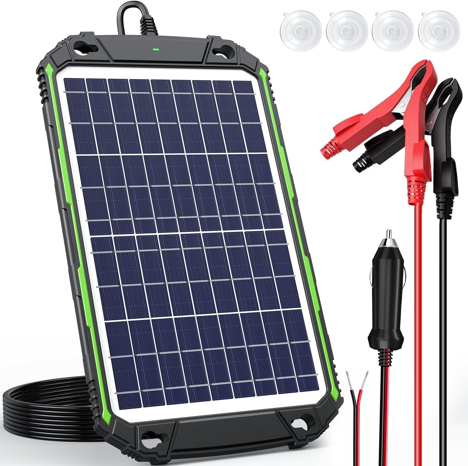 Amazon.com: Sun Energise 20W 12V Solar Powered Battery Charger ...