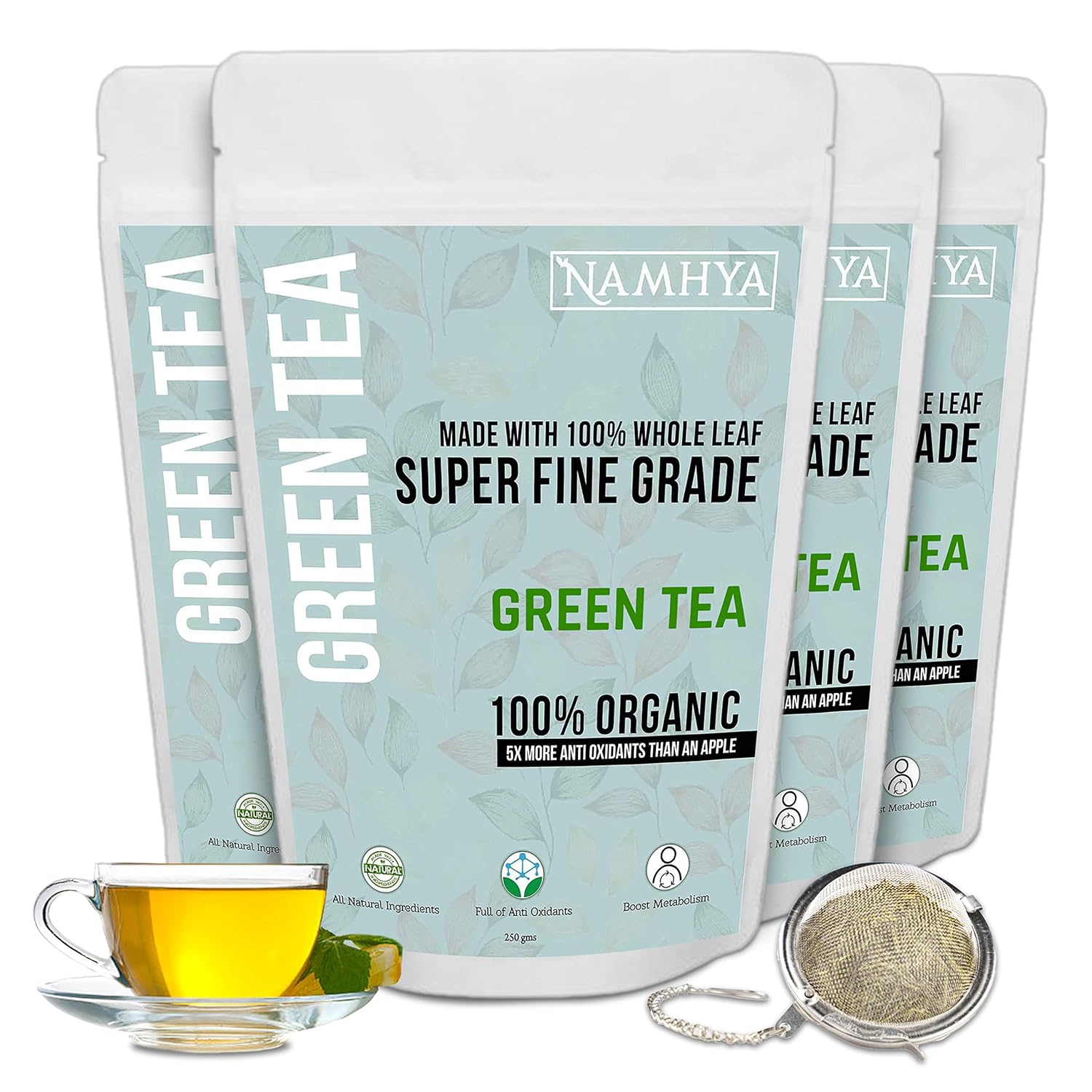 Amazon.com : Namhya Organic Green Tea | 6 Month Pack | Loose Leaf Tea ...