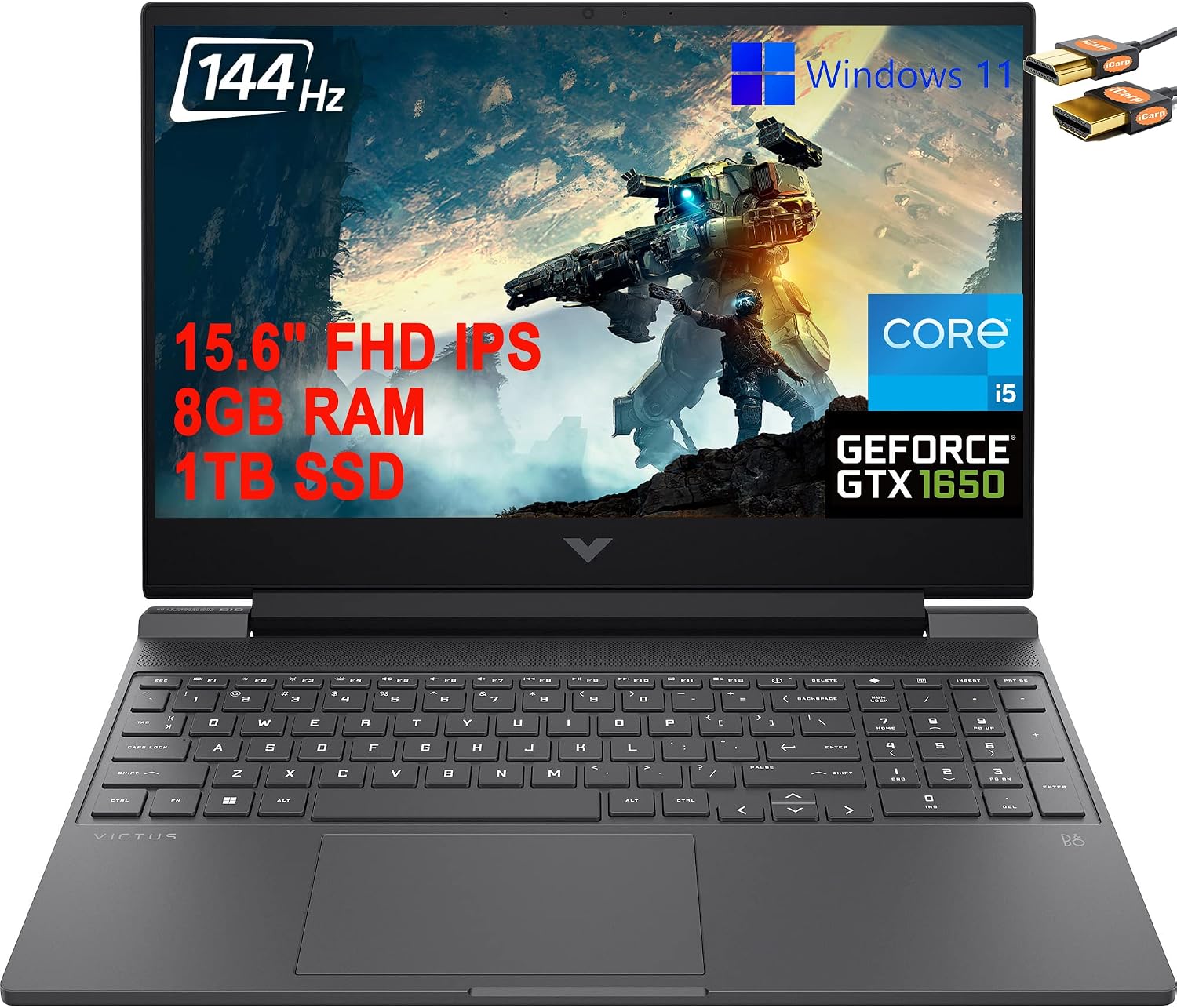 Buy HP Victus 15 Gaming Laptop 15.6 FHD IPS 144Hz Display 12th Gen ...