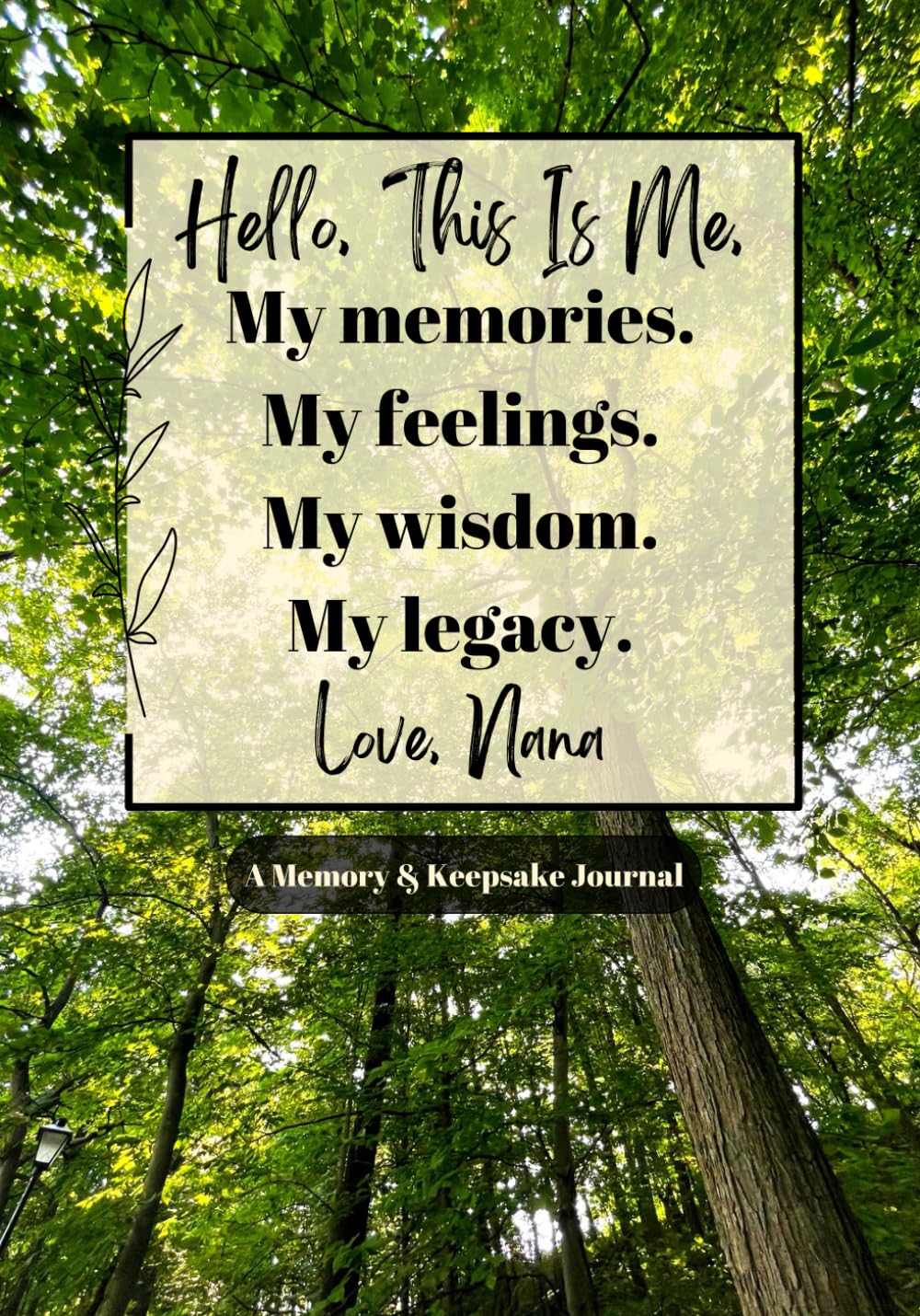 Hello, This Is Me. My Memories. My Feelings. My Wisdom. My Legacy. Love ...