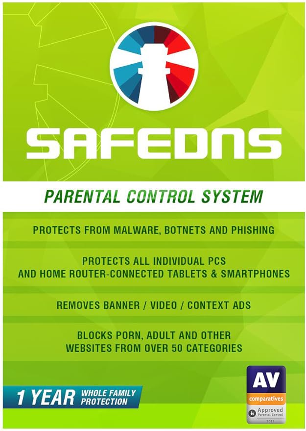 Amazon.com: SafeDNS Home, 1 Year License [Online Code] : Software
