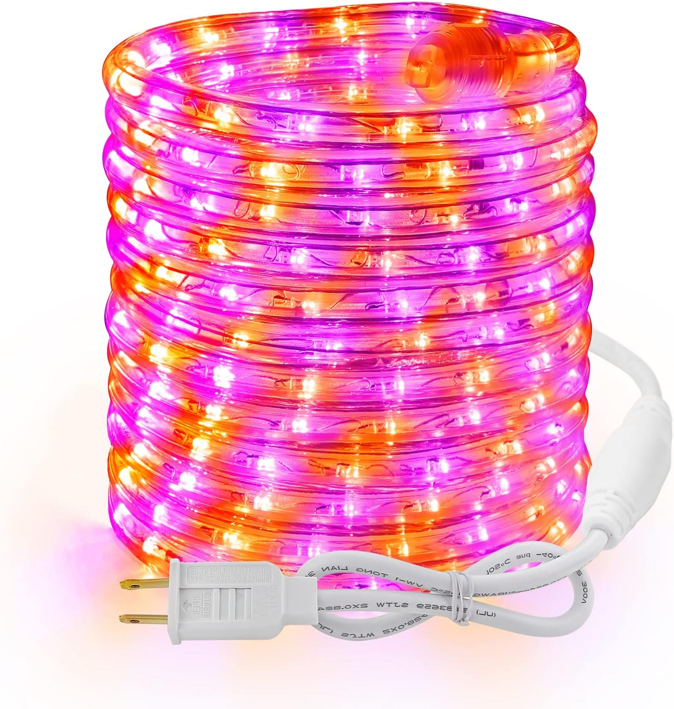 Amazon.com: BrizLabs Orange & Purple Rope Lights, 18ft 216 LED ...