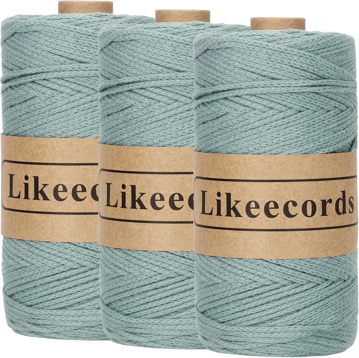 Amazon.com: Likeecords 100% Cotton Crochet Yarn for Bag,3 Rolls/Pack ...