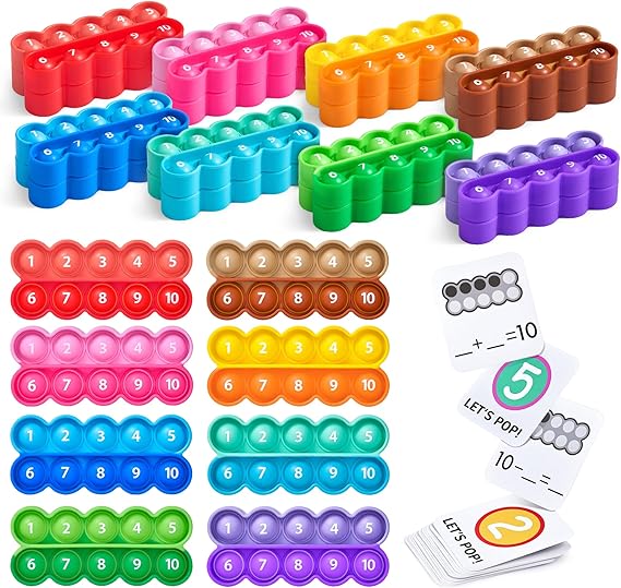 Amazon.com: Joycat Ten-Frame Pop Fidget Toys-Math Manipulative for ...