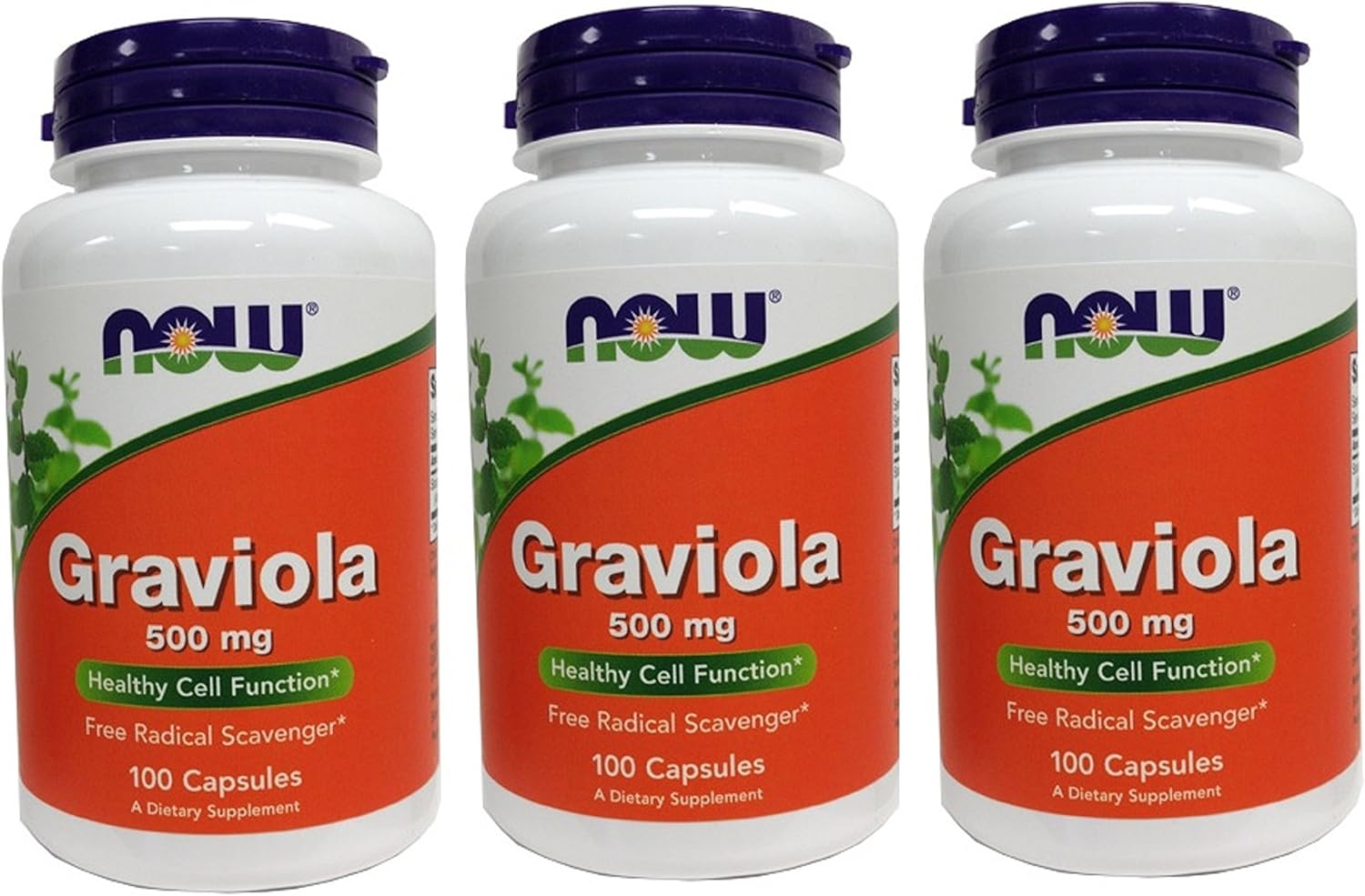 NOW Foods Graviola, 500 Mg, 100 Caps (Pack Of 3) : Amazon.com.au ...