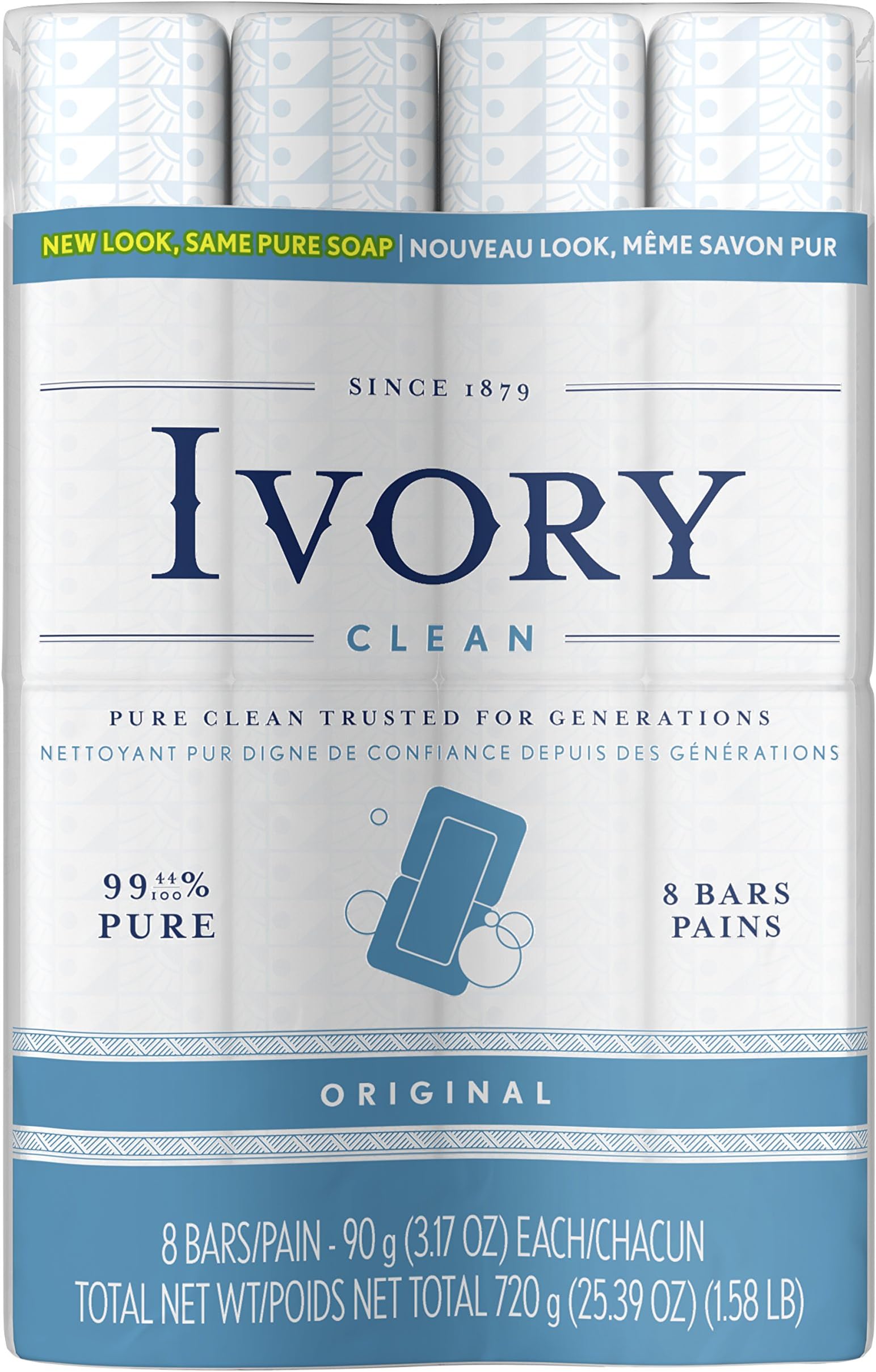 Amazon.com : Ivory Bar Soap, Original Scent, 10 count, 4 oz (Pack of 8 ...