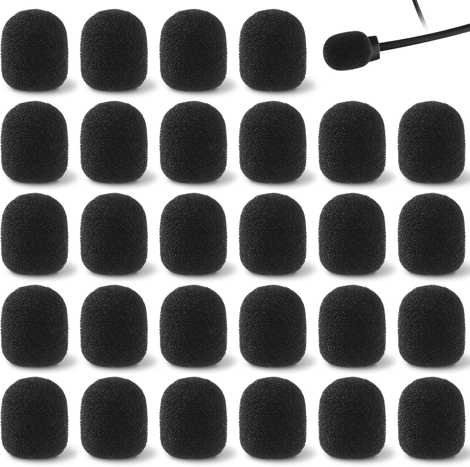 Amazon.com: PAGOW 30pcs Mini Foam Microphone Windscreens, High Density ...