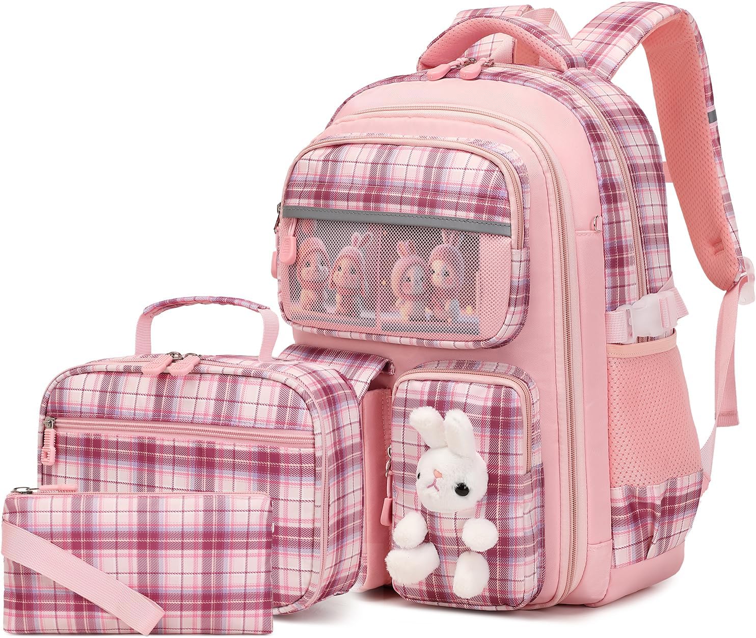 Amazon.com: GeeWin School Backpack for Teen Girls, Kawaii Bunny ...