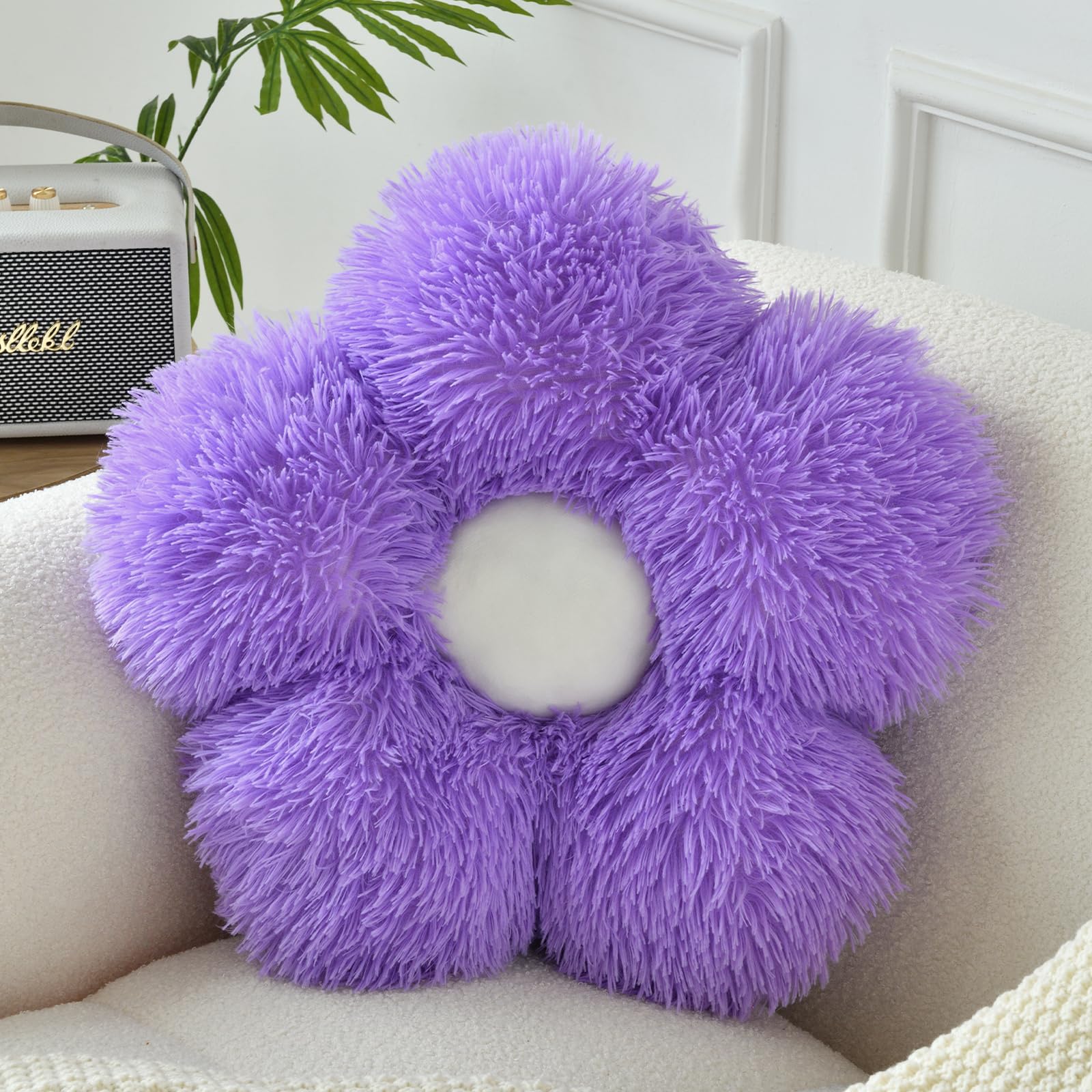 Amazon.com: ZCNYCLAM Flower Shaped Pillow, Flower Decorative Throw ...