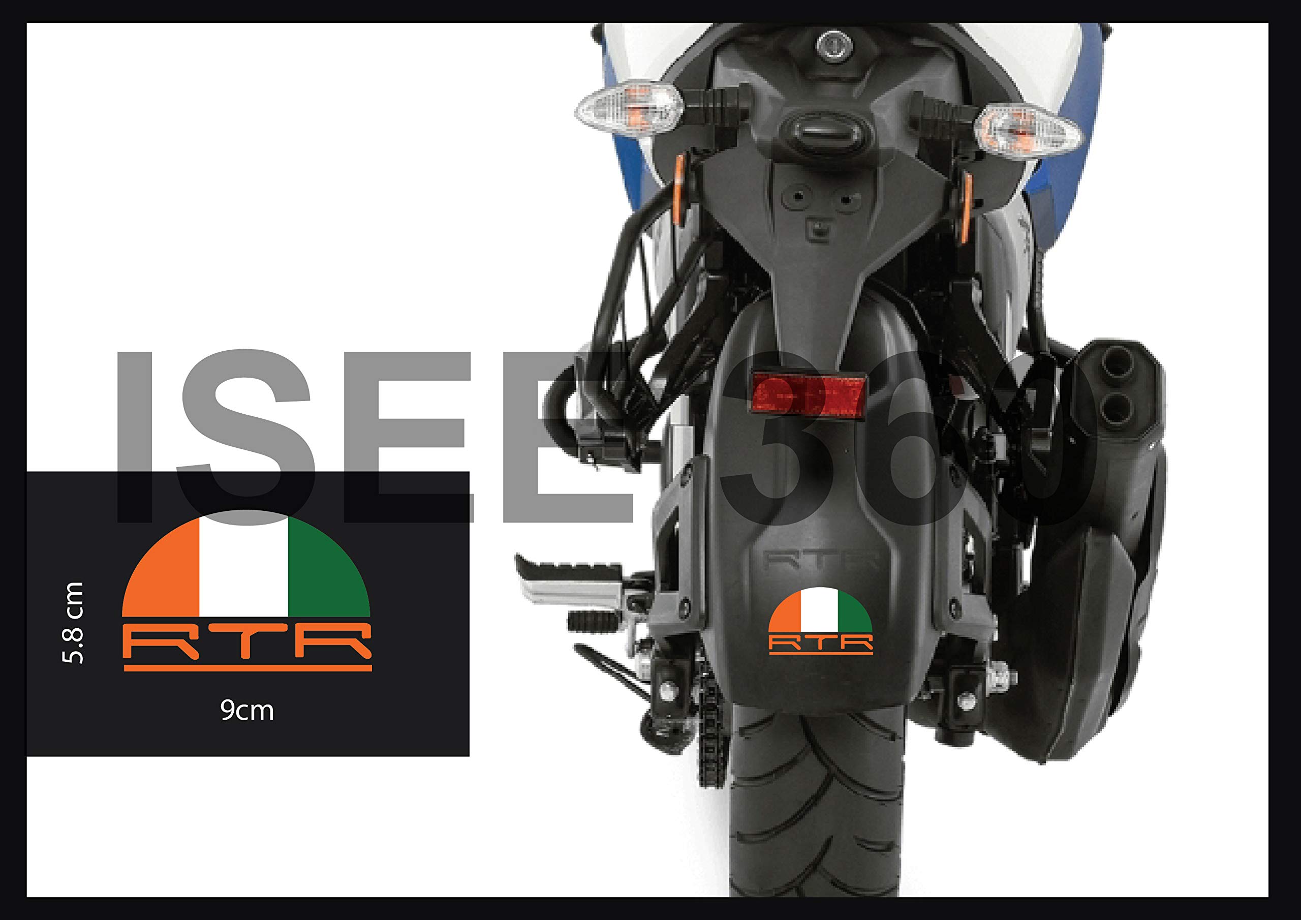 ISEE 360® Tvs Apache RTR 160 180 4v Sticker Kit and Graphics Original ...