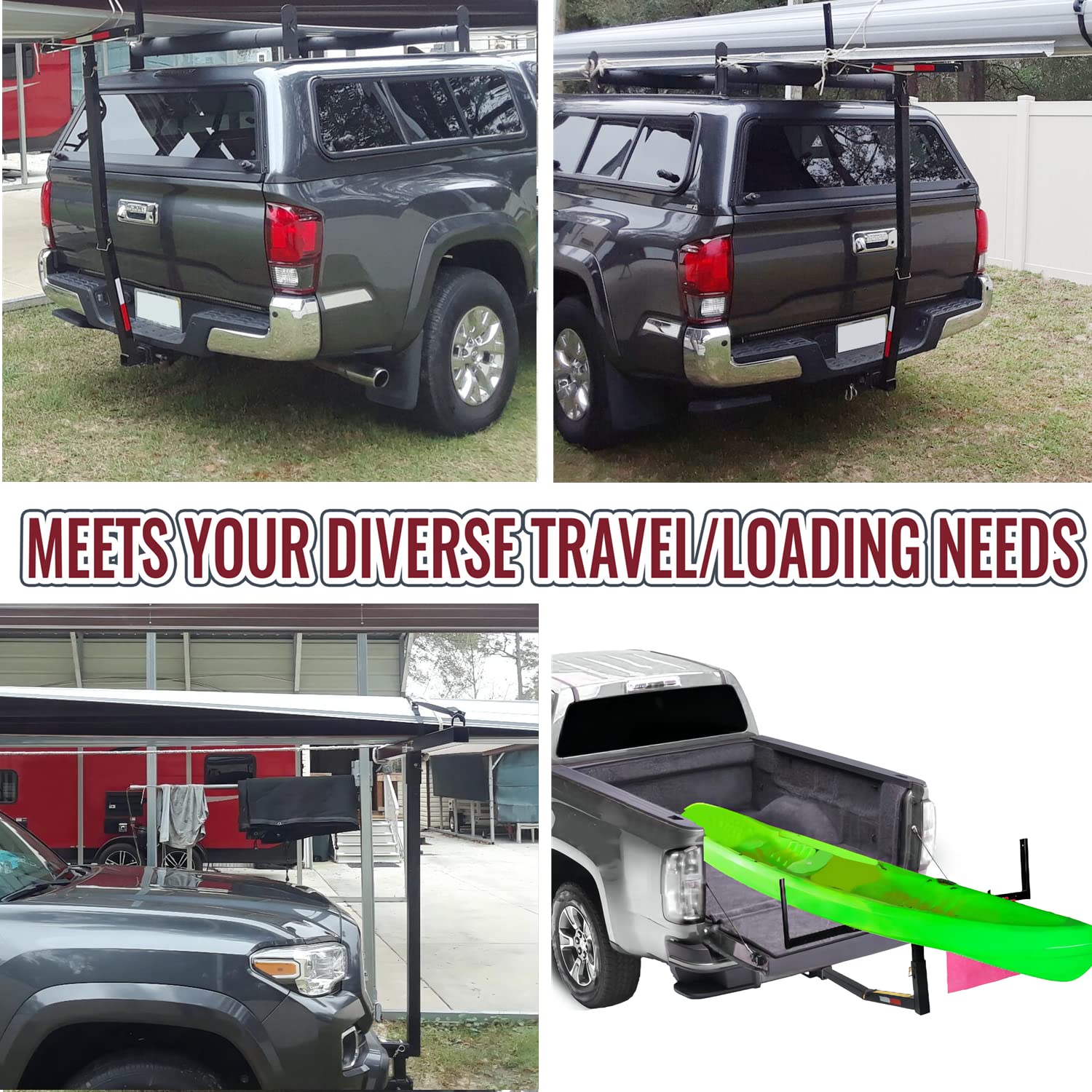 Snapklik.com : Truck Bed Extender Pickup Truck Bed Hitch Mount ...