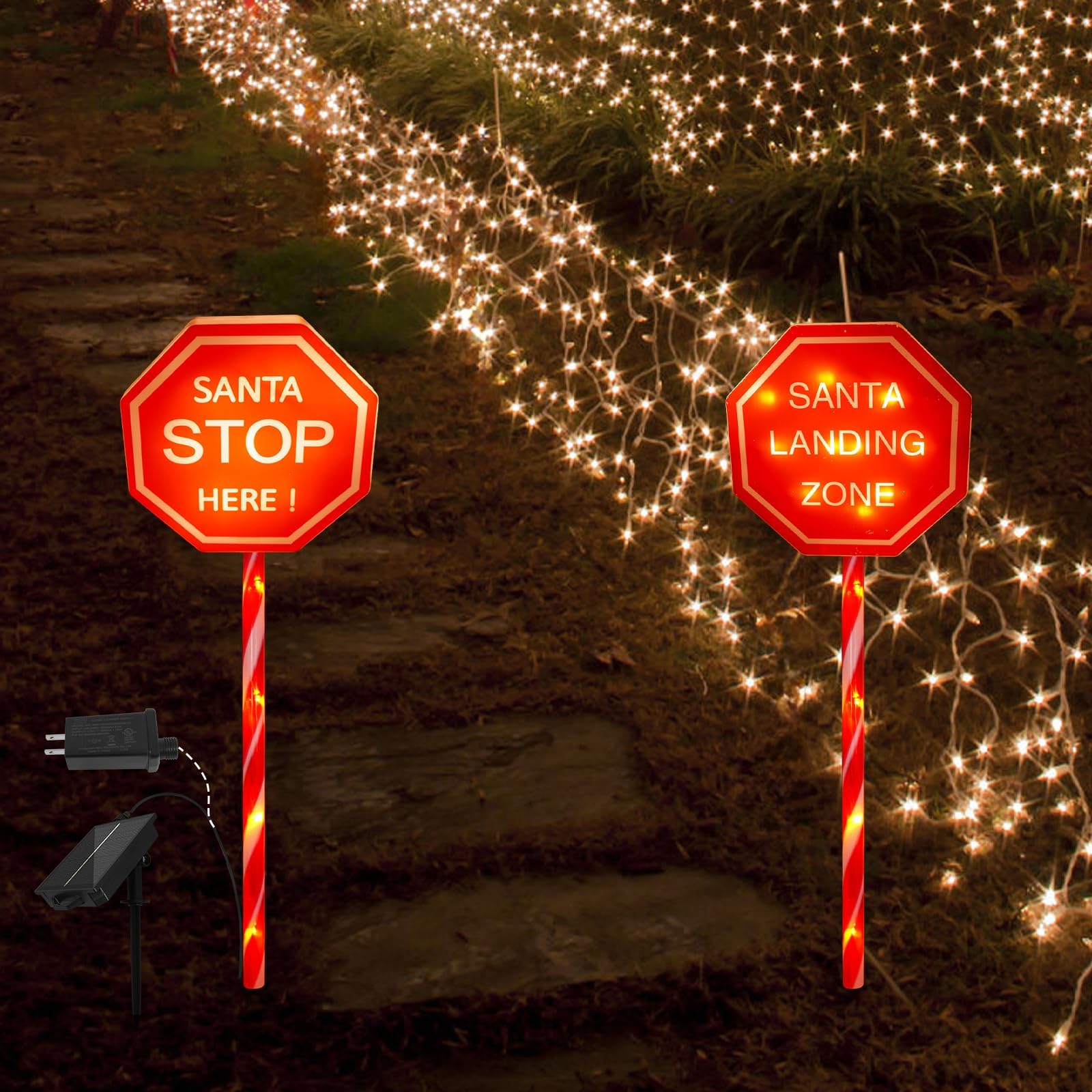 Amazon.com : North Pole and Santa's Workshop Directional Yard Sign ...