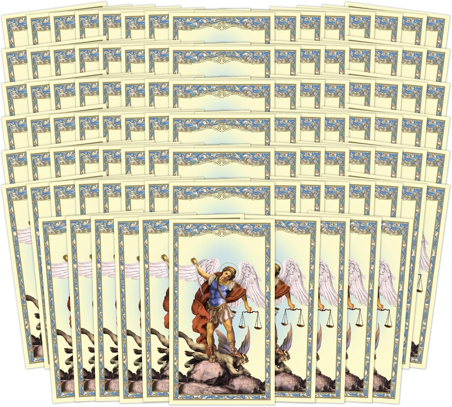 Amazon.com : Needzo Saint Michael Holy Cards, Archangel Patron Prayer ...