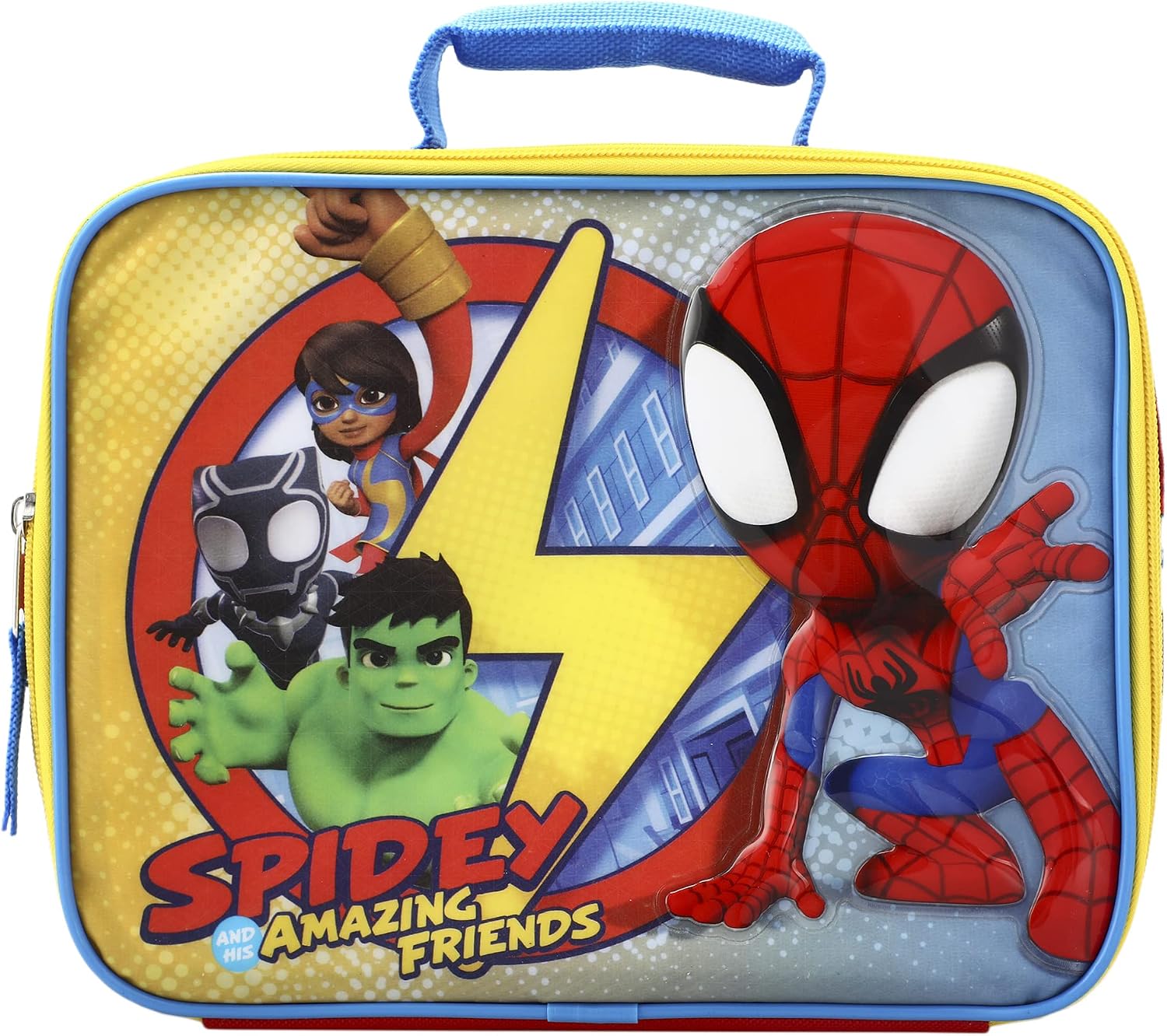 Amazon.com: Bioworld Spidey and Friends Superheroes Kids Lunch box ...