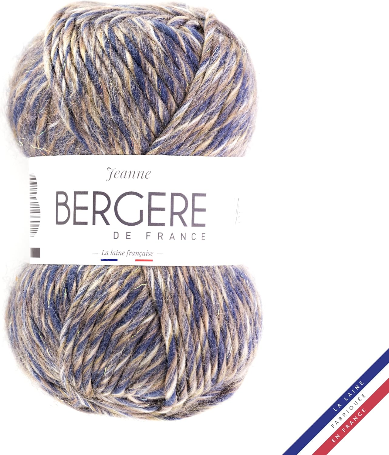 Bergère de France - JEANNE pelote de laine à tricoter et crochet (100g) - 55% de laine -6,5 mm ...