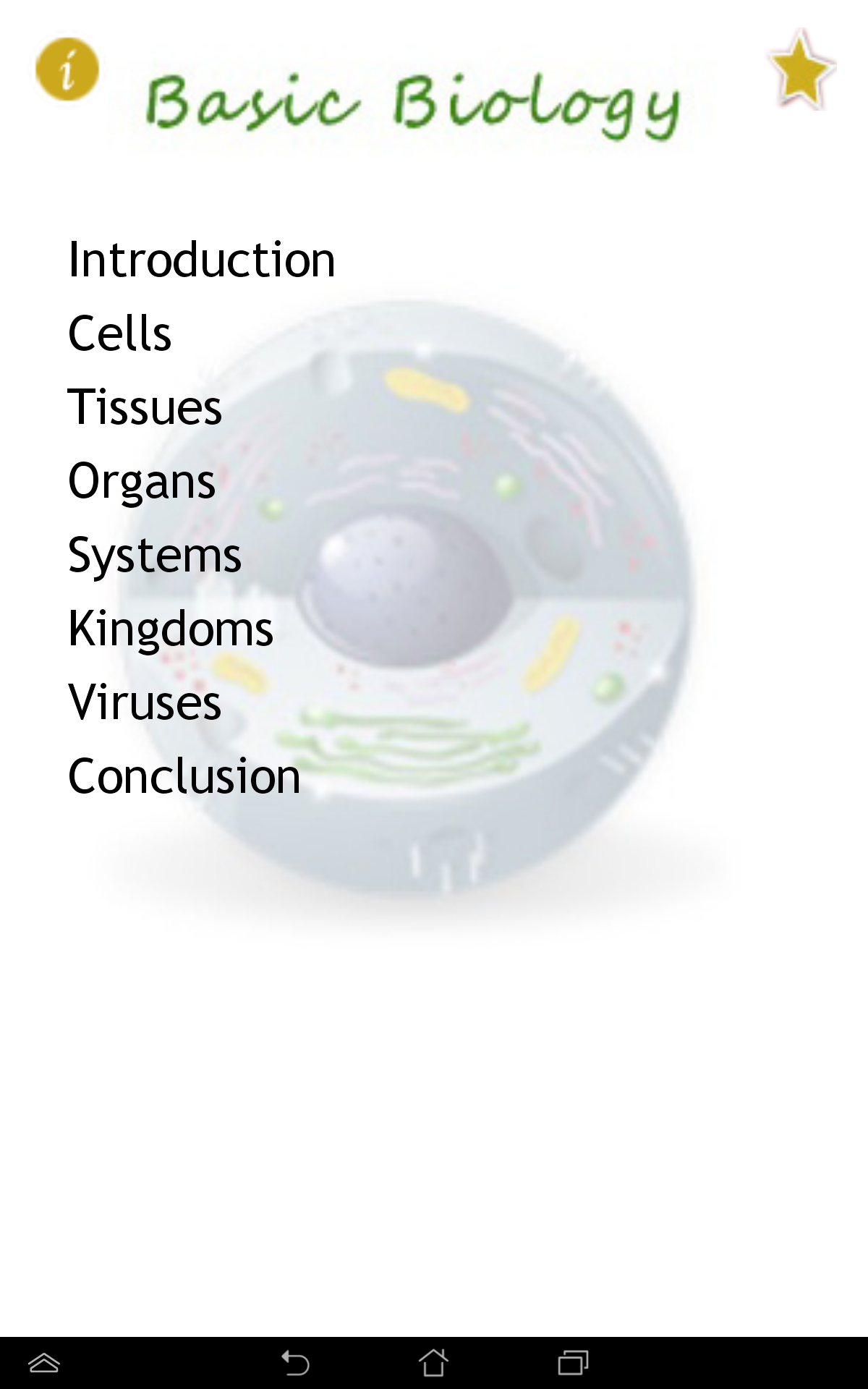 Basic Biology - Application sur Amazon Appstore