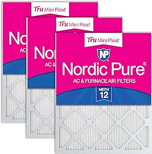 Amazon.com: Nordic Pure 14x24x1 (13 3/8 x 23 3/8 x 3/4) Tru Mini Pleat ...