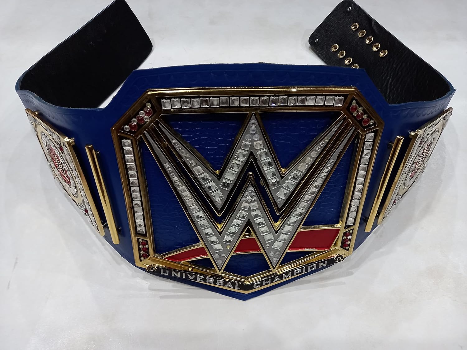 WWE Authentic Wear Universal Championship Blue Commemorative Title Belt ...