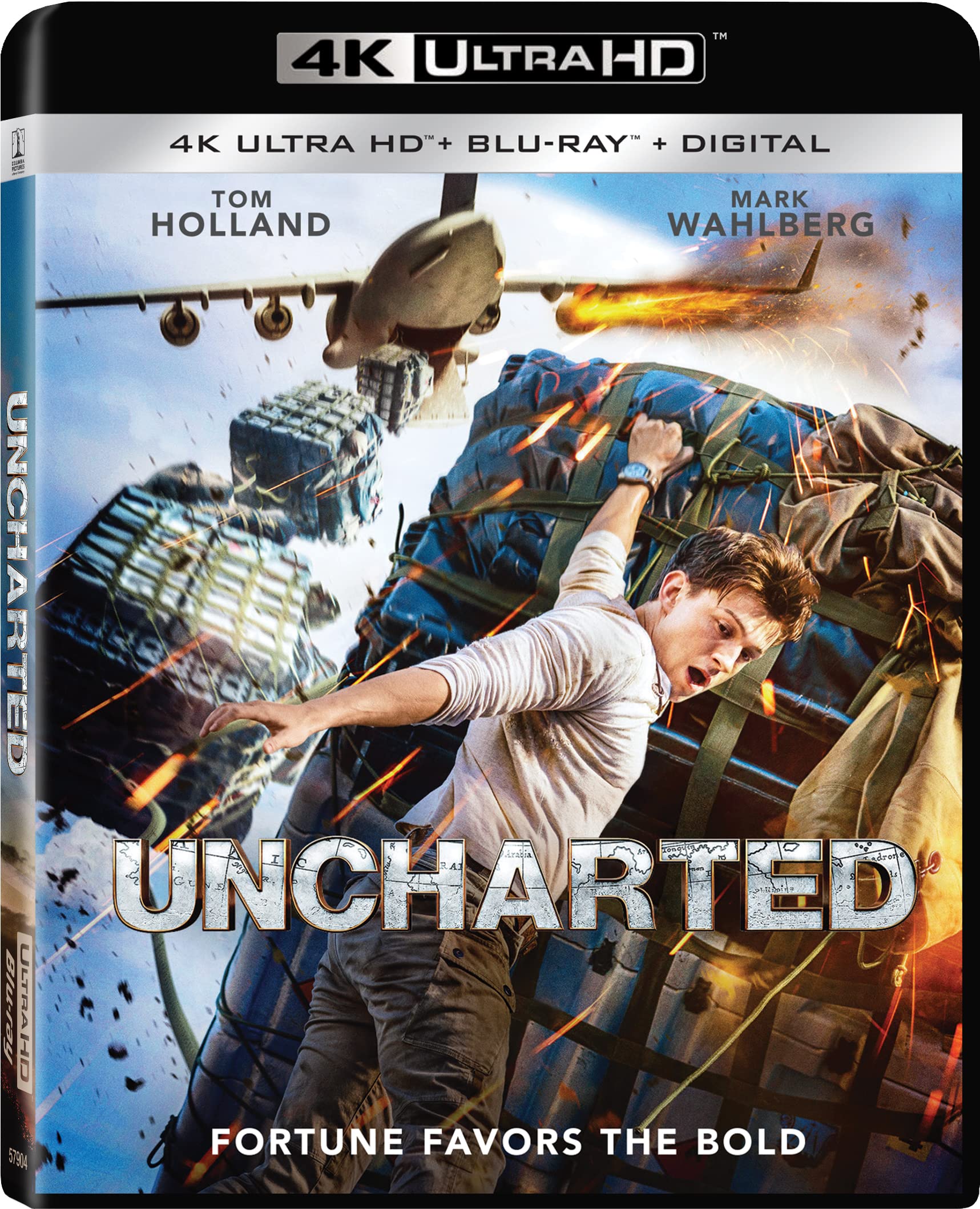 Uncharted [4K UHD] [Blu-ray] : Tom Holland, Mark Wahlberg, Antonio ...