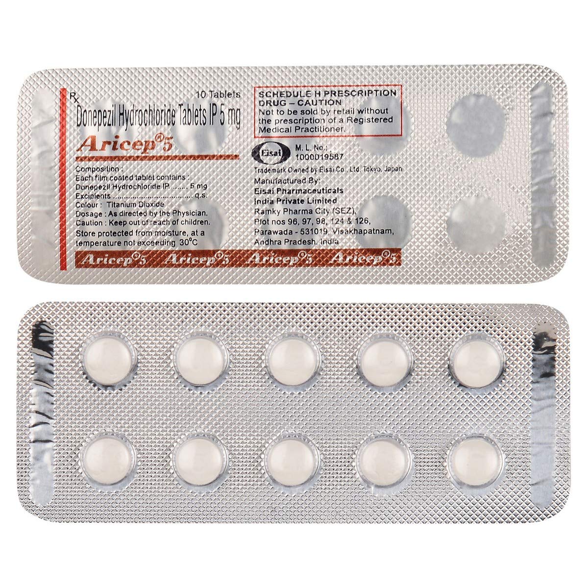 Aricep 5 - Strip of 10 Tablets : Amazon.in: Health & Personal Care