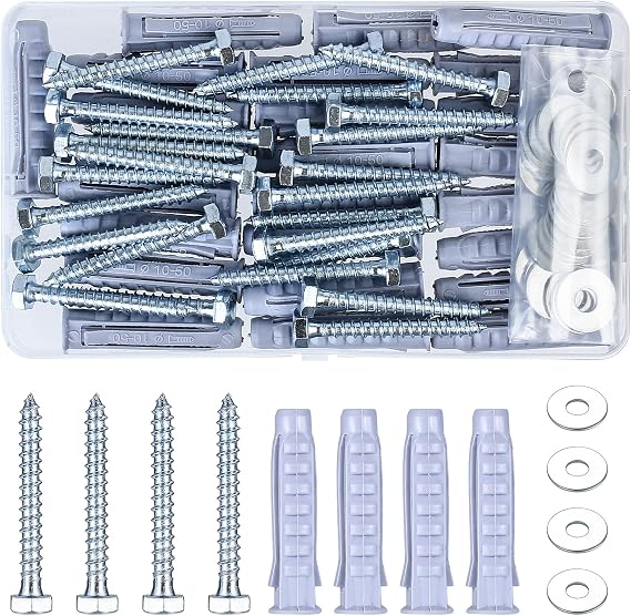 25 Set M8 M12 Heavy Duty Masonry Brick Wall Fixing Anchor Bolts Plugs ...