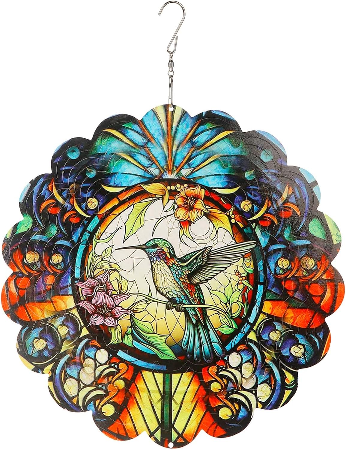 Amazon.com: Potiarey Bird 3D Wind Spinner Kinetic Metal Art Hanging ...